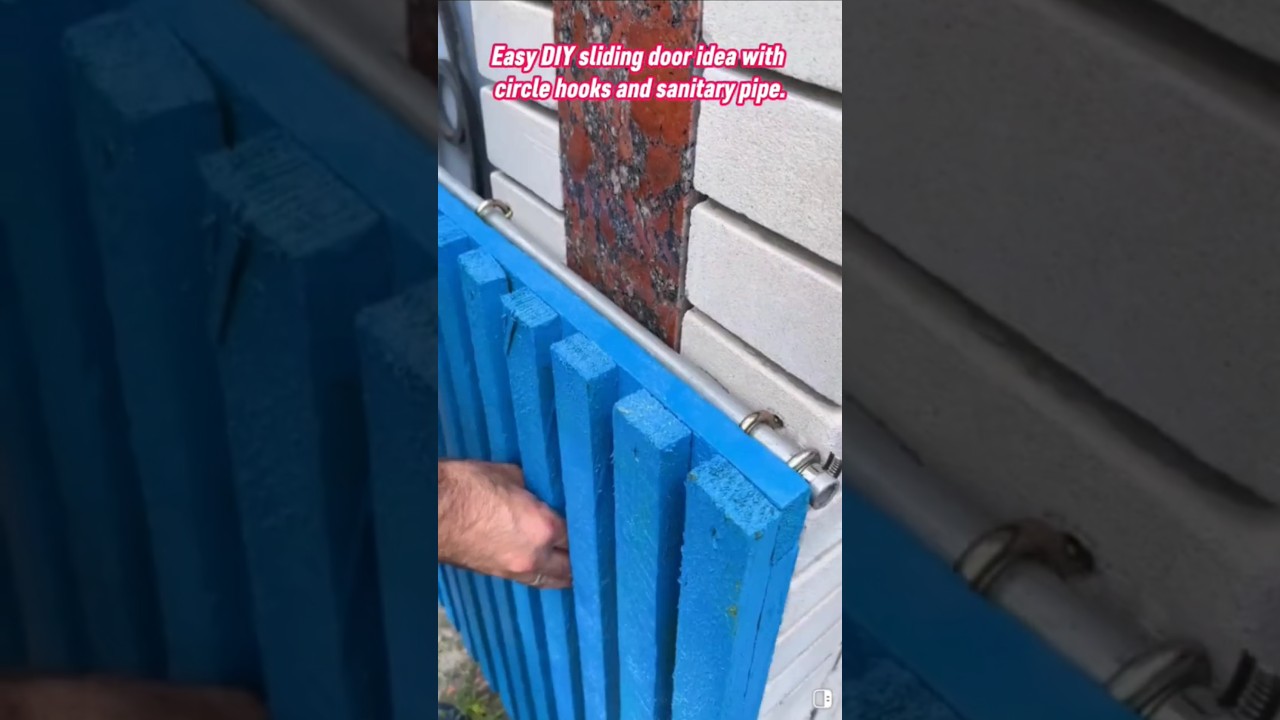 DIY Sliding Door Hack #shorts #lifehacks #tips #tricks #hacks #hack #garden #gardening #diy #doors