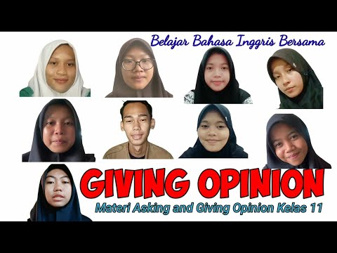 Giving Opinion || Asking and Giving Opinion Kelas 11