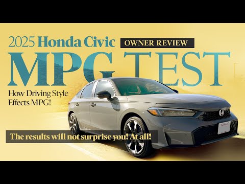 2025 Honda Civic MPG Test – Sport Touring Hybrid – You will not be shocked at all! Owner Review.