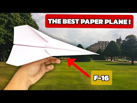 How to make F 16 Falcon paper plane || Most powerful paper airplane || aeroplane project