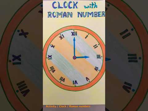 Clock with Roman Numbers #shorts