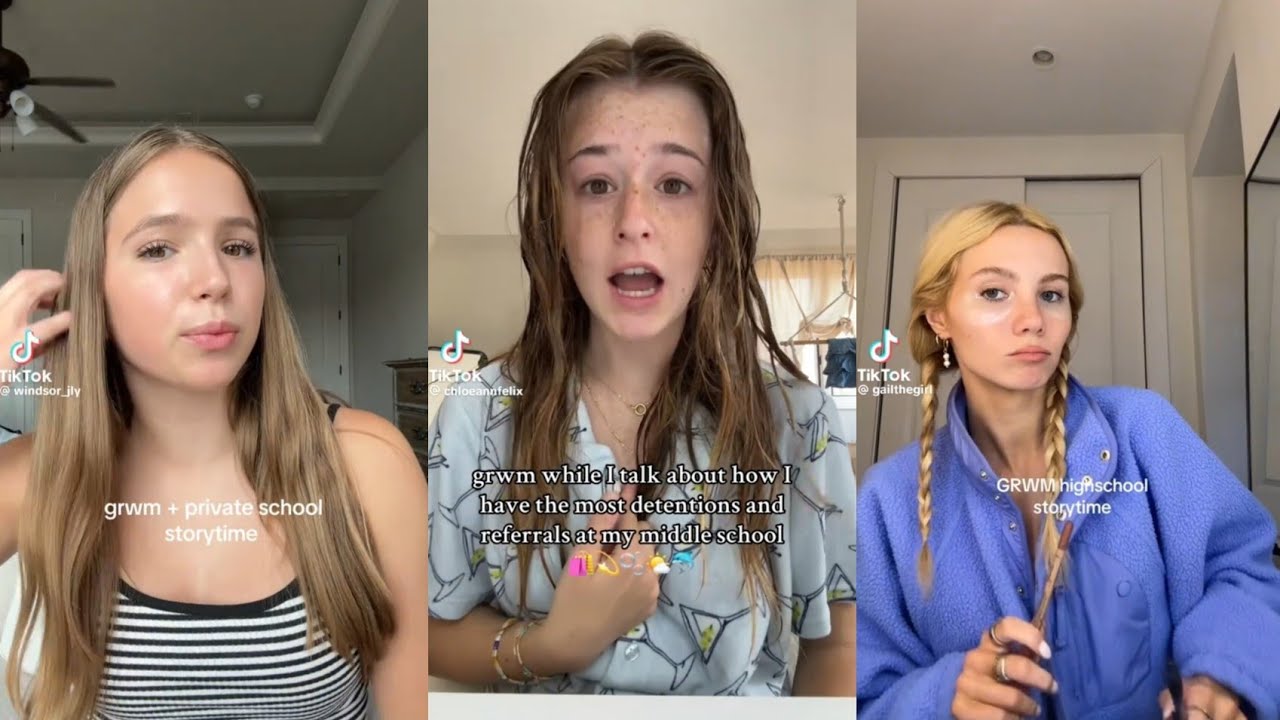 GRWM School Drama Storytime || Tiktok Compilation #drama