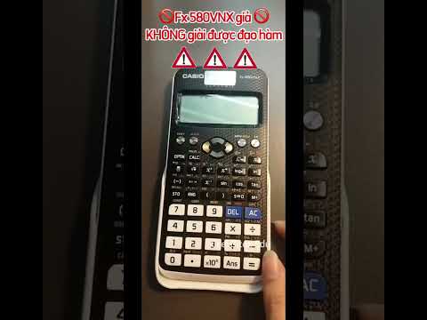 Casio fx-580VN X giả không giải được Shift Slove cho đạo hàm