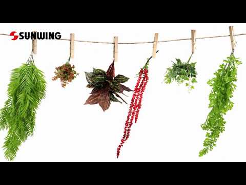 Flame Retardant Plastic Artificial Leaf Decoration From SUNWING(for Artificial Green Wall)