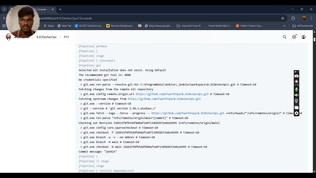 Part 1 – Task 1 (GitHub Integration with Jenkins )