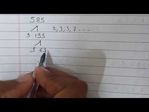 factor tree of 585 | prime factor tree |