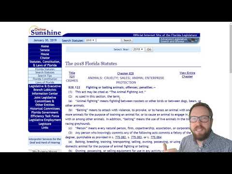 3.3 Practice ~ Finding Your State's Official Statutes (Florida)