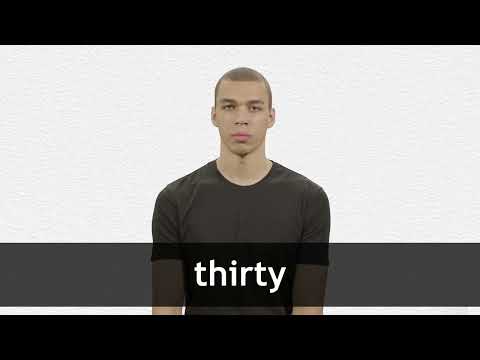 How to pronounce THIRTY in American English