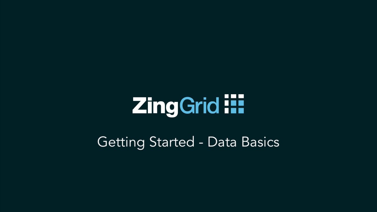 Getting Started with ZingGrid: Data Basics