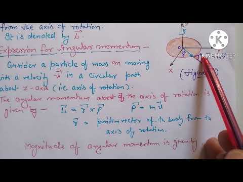 Angular Momentum, Expression for Angular Momentum, Units and Dimensional Formula cl-11 Physics Ch-5