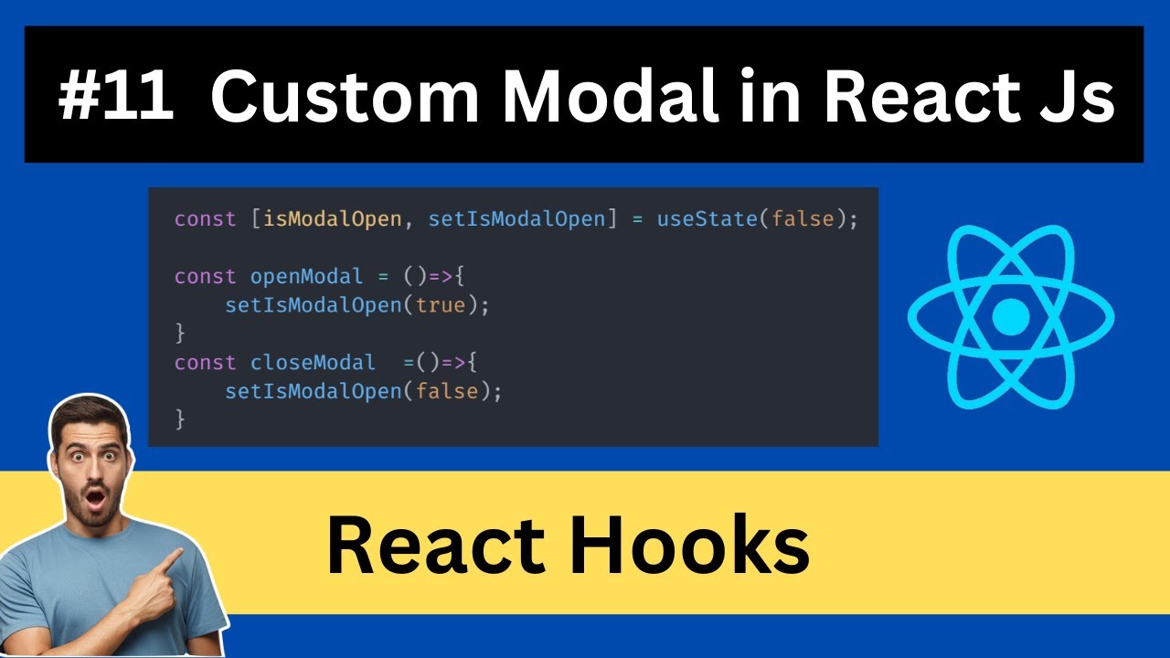Creating a Custom Modal in React js from Scratch | React Challenge Day 11