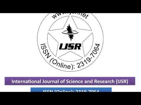 International Journal of #Science and #Research (#IJSR), www.ijsr.net