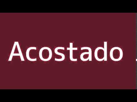 How to say Lying in Spanish