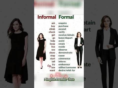 Informal vs formal words || Improve your vocabulary skills ||#learnenglish #vocabulary