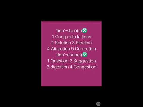 How to pronounce words those end wiith 'tion' ' sion' 'cian' 'tian'