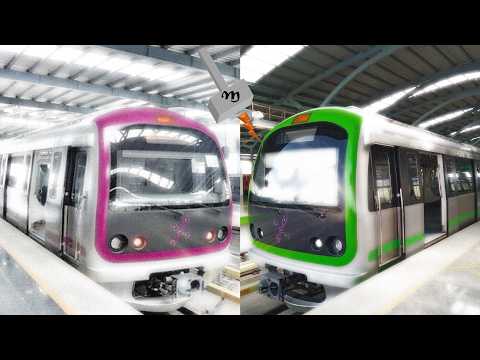 Namma Metro - Green & Purple Line - J P Nagar to Whitefield via Majestic