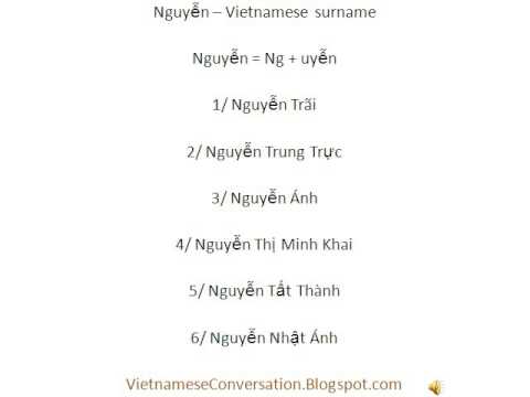 How to pronounce the most common Vietnamese surname Nguyen?