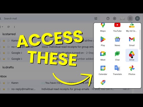 How to Open Google Drive & Google Calendar from Gmail?