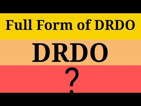 Full Form of DRDO/ DRDO Full Form