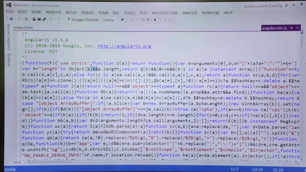 First application in AngularJS