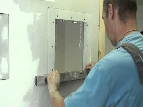 How To Fit An Access Panel With Fire Protection Into Shaft Walls F5-F30