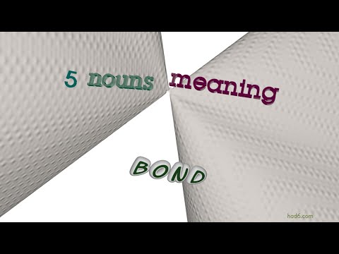 bond - 8 nouns having the meaning of bond (sentence examples)