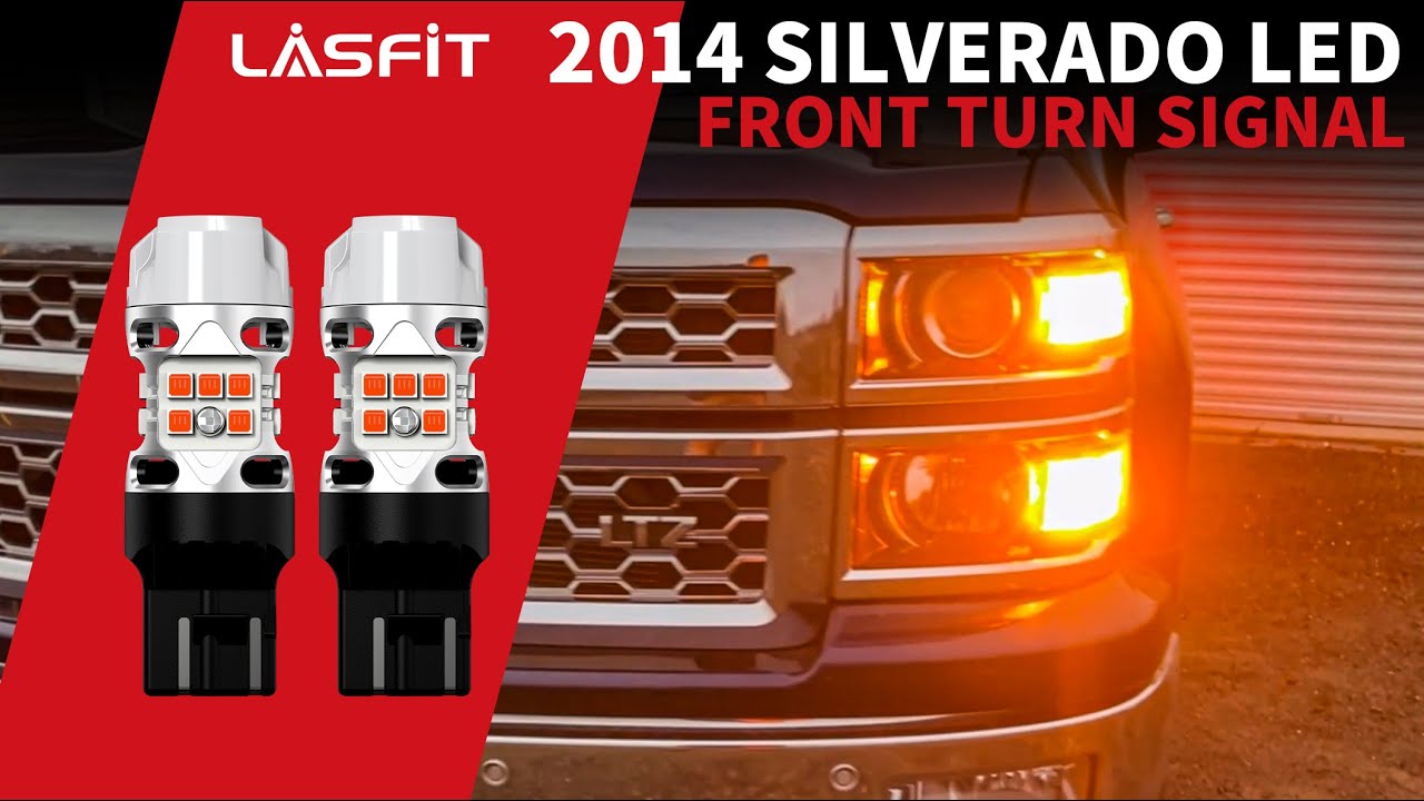 2014 Chevrolet Silverado Front Turn Signal Install & Review | Lasfit LED Bulb