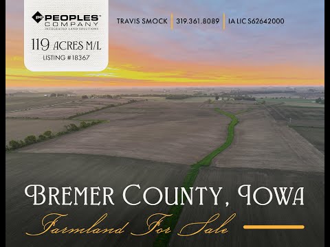 119 Acres M/L in Bremer County, Iowa | Famland Available!