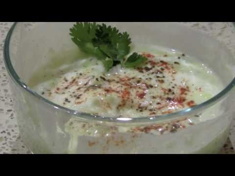 Cucumber Yogurt Kheere ka Raita Indian Food Recipe
