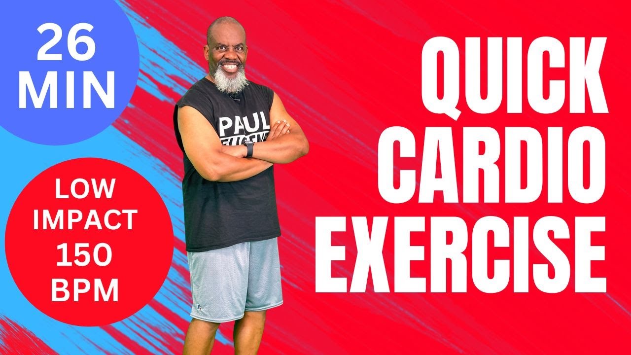 26 Minute Quick Cardio Low Impact Exercise Workout | Calorie Burner!