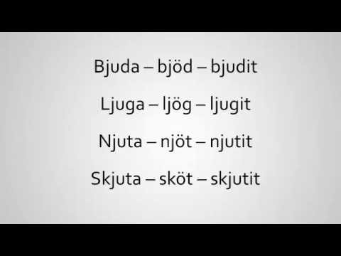 Irregular verbs in Swedish | Njuta njöt njutit | Swedish2go | Learn Swedish