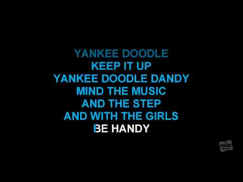 Yankee Doodle in the style of Traditional karaoke video with lyrics (no lead vocal)