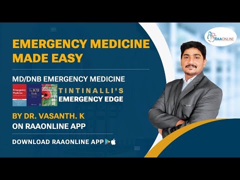 MD/DNB Emergency Medicine Made Easy | Tintinalli's Emergency EDGE | by Dr. Vasanth. K RAAONLINE App