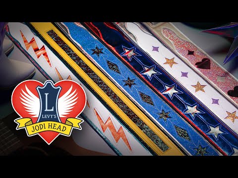 Levy's x Jodi Head '70s Icon Series 2.5" Leather Guitar Strap | Reverb