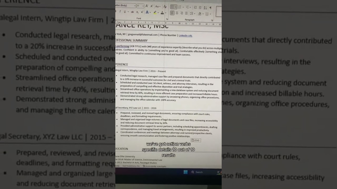 HOW TO MAKE YOUR RESUME A 10/10 #jobsearch #career #resume