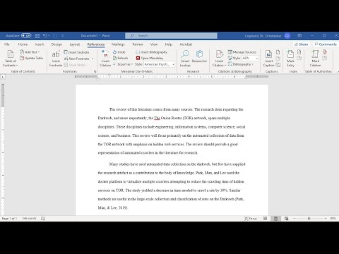 Writing a Literature Review from an Annotated Bibliography