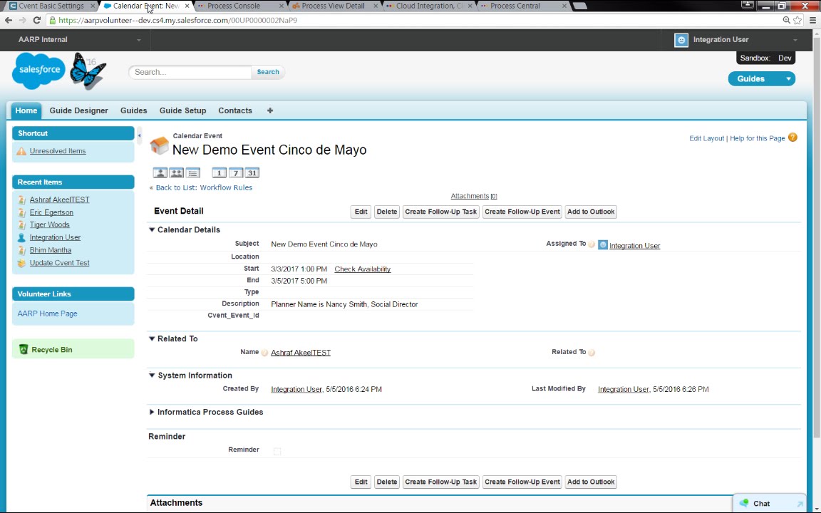 Informatica Cloud Application Integration Cvent Demonstration