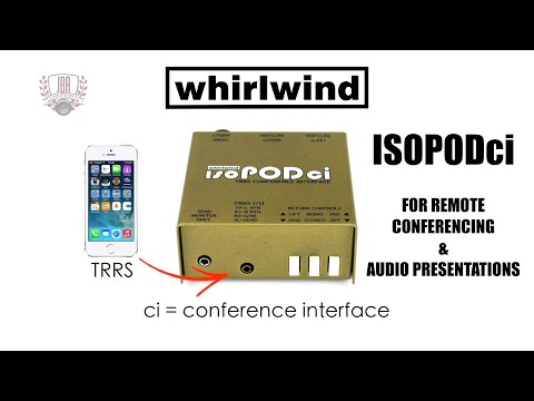 Whirlwind isoPODci Overview - TRRS Conference Interface