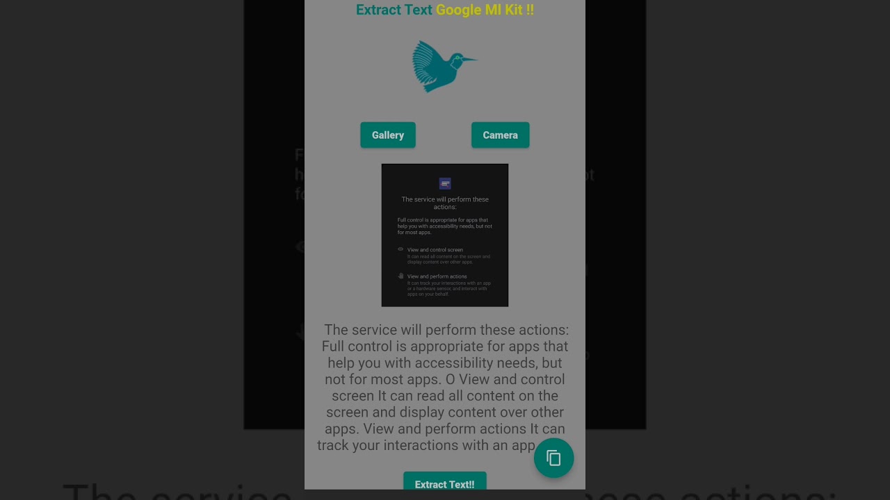 Extractor Image Text with Google Ml Kit in Flutter