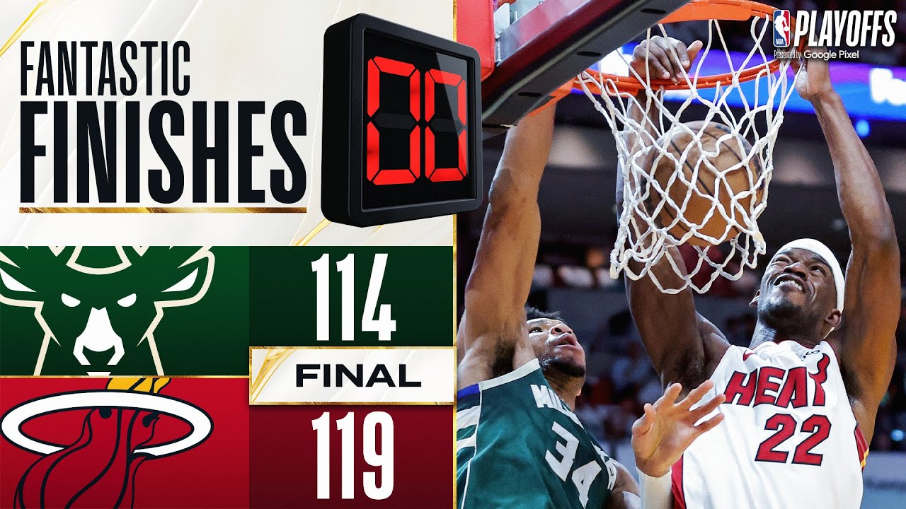 Final 3:42 MUST SEE ENDING Bucks vs Heat! | April 24, 2023