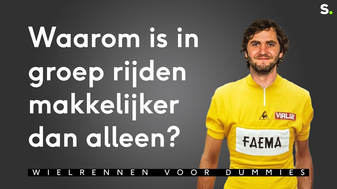 Waarom is in groep rijden gemakkelijker dan in je eentje?