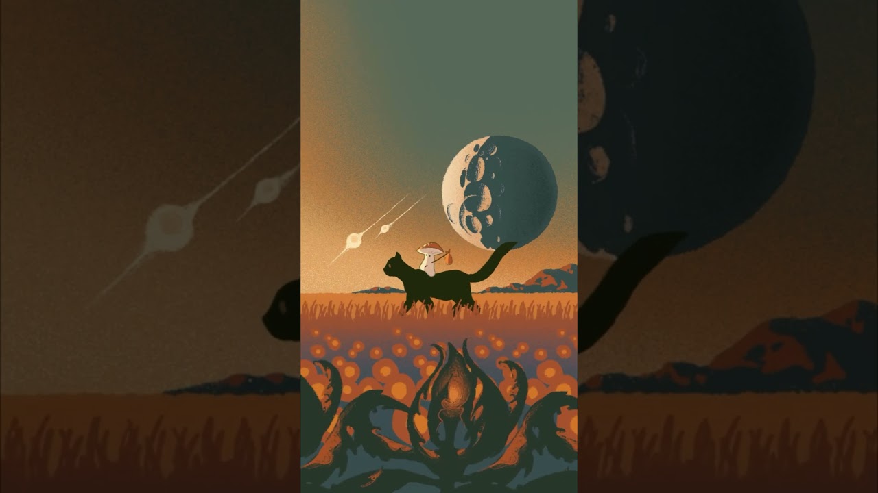 retrofuturism black cat anime wallpapers animation.                       #travel #nature #mountains