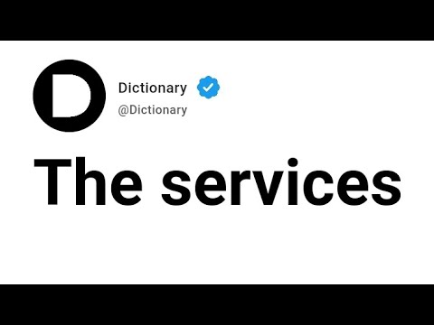 The services Meaning In English