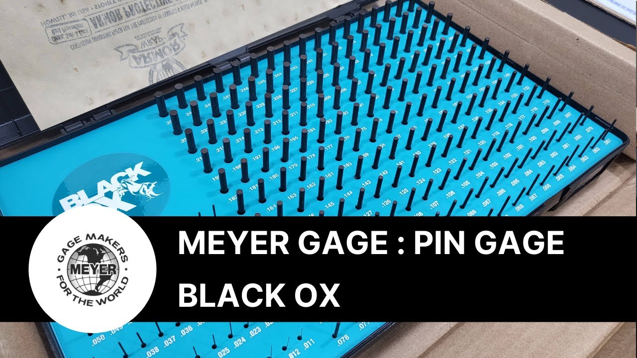 Black OX class zz pin gages (Meyer Gage)