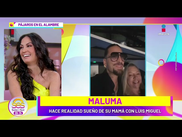 Video: Maluma invitó a su mamá al concierto de Luis Miguel