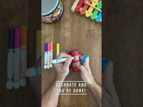 Make your own shaker! Fun music craft activity for kids! 🥁🎹🎼