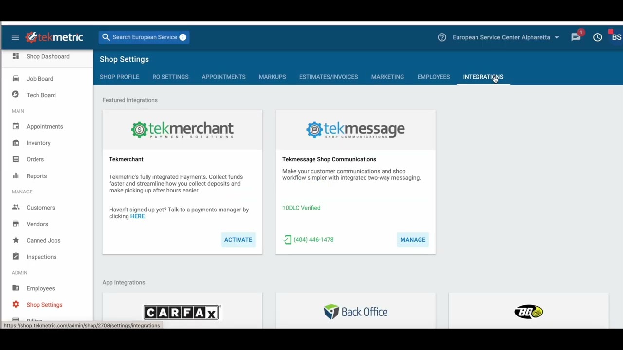 How to Integrate With Tekmetric