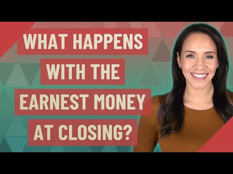 What happens with the earnest money at closing?