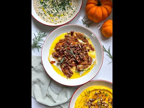 3 Easy Fall Appetizer Recipes I Pumpkin Butter Baked Brie, Greek Goddess Dip, Pumpkin Whipped Feta