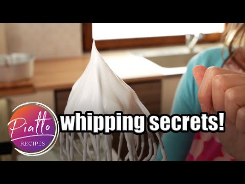 How to Whip Egg Whites and Sugar with a Mixer to Firm or Stiff Peaks